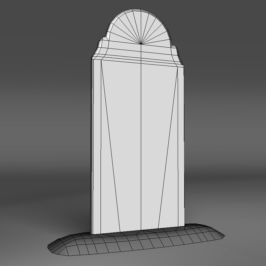 3d Gravestone Cemetery Model