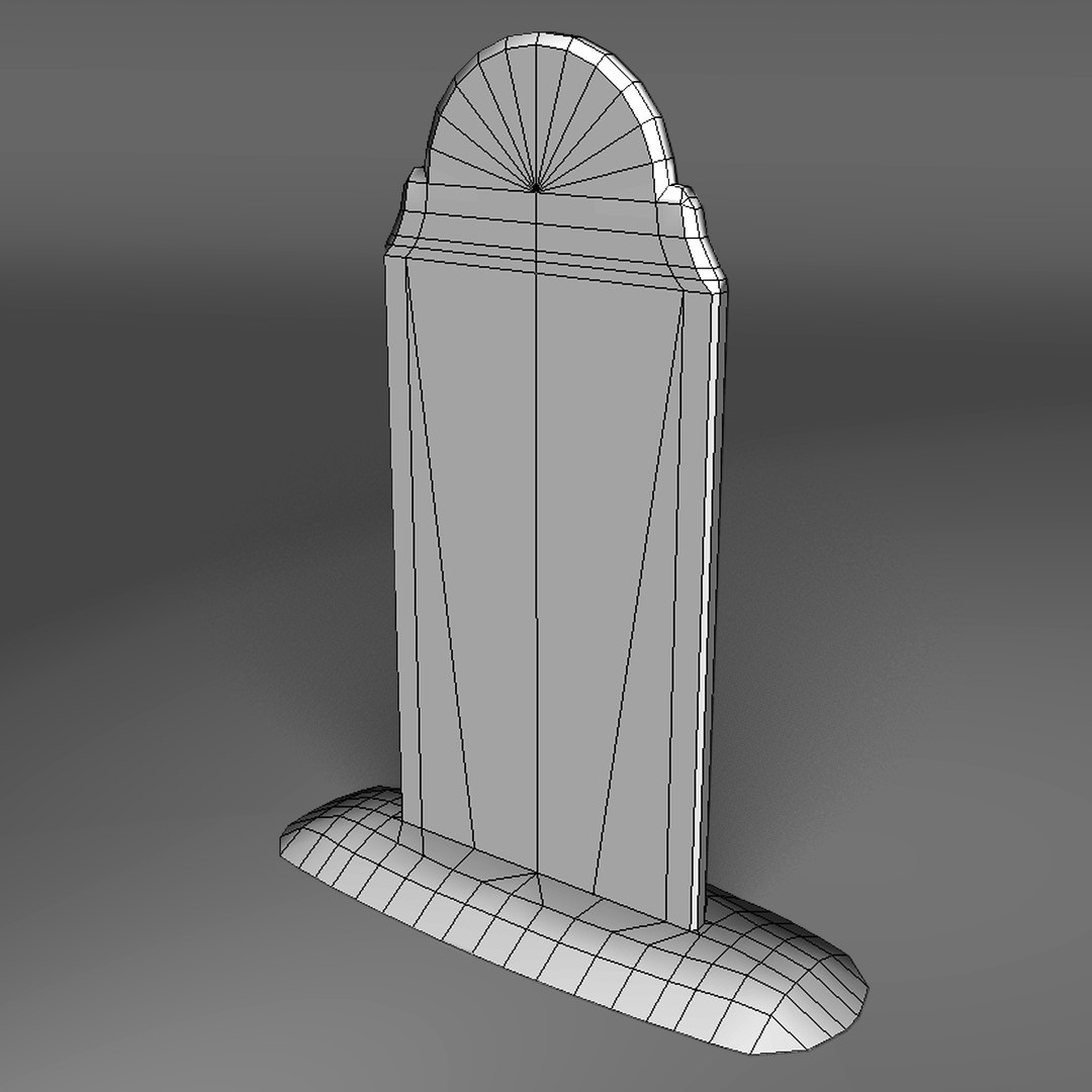 3d Gravestone Cemetery Model