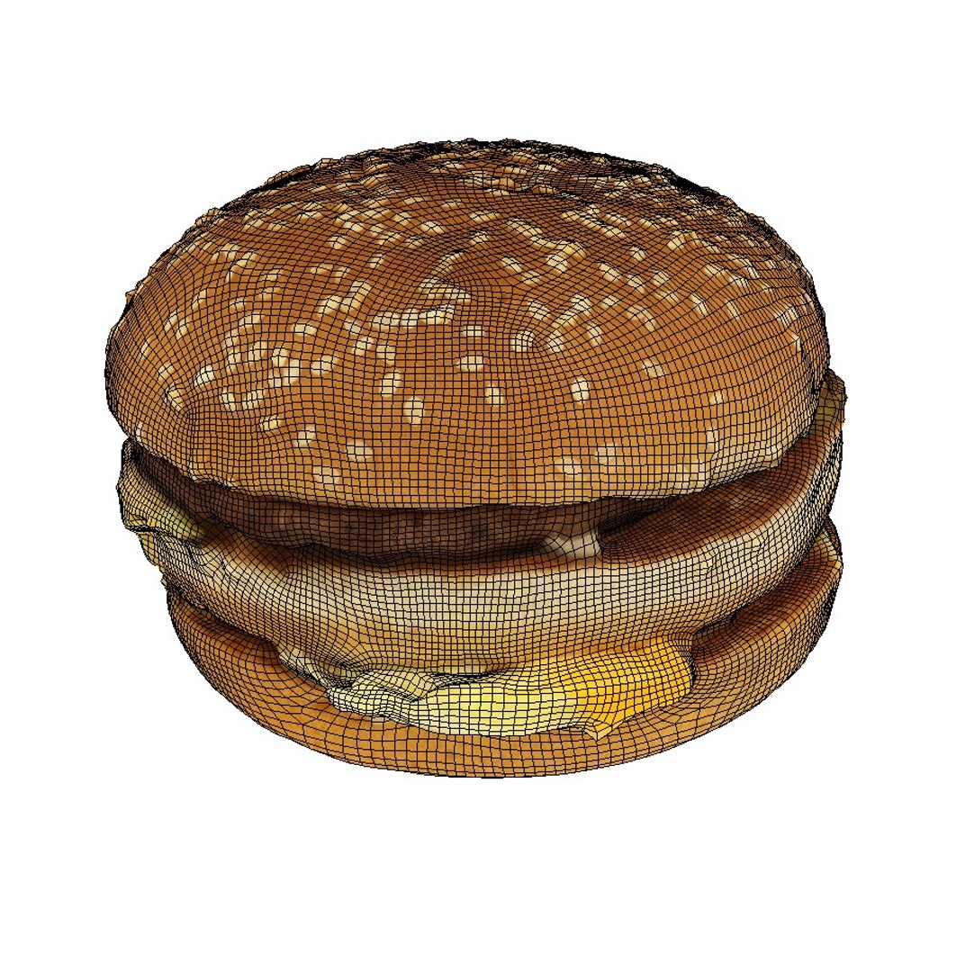 Set Burger Cheeseburger 3D Model - TurboSquid 1426447