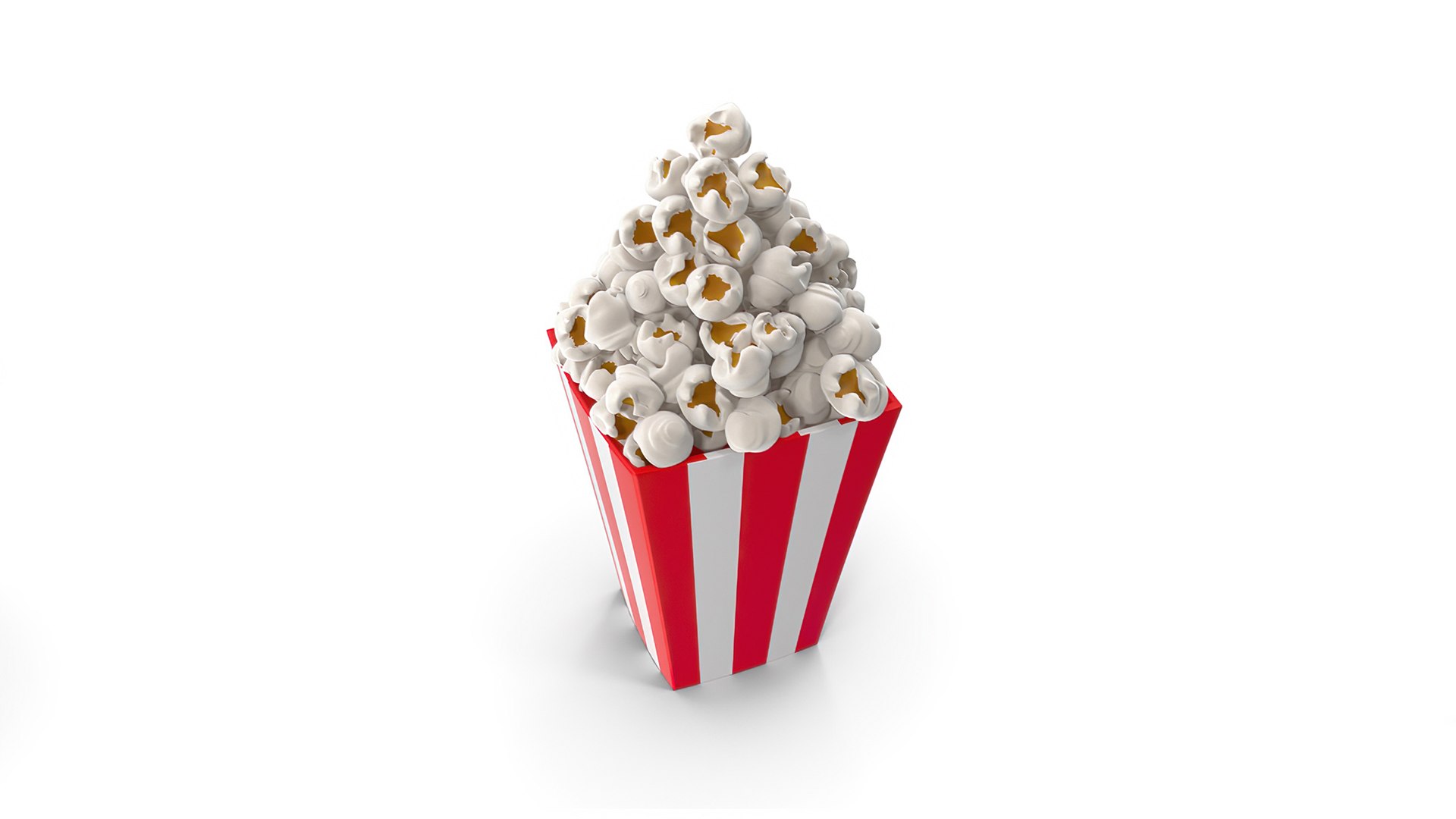 3D Popcorn Box Model - TurboSquid 2035756