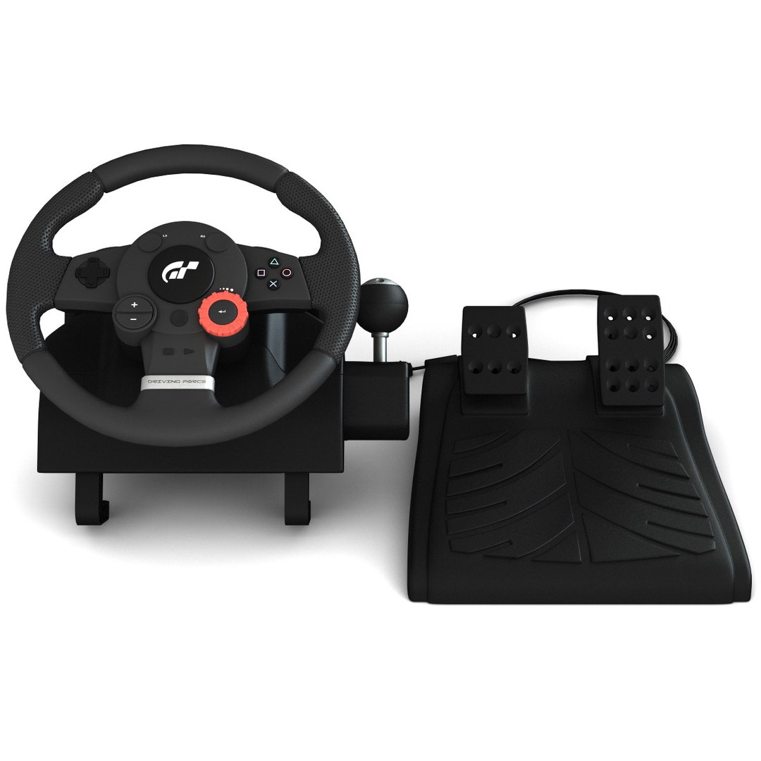 usb steering wheel 3d model