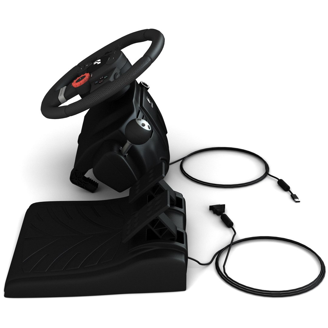 Usb Steering Wheel 3d Model