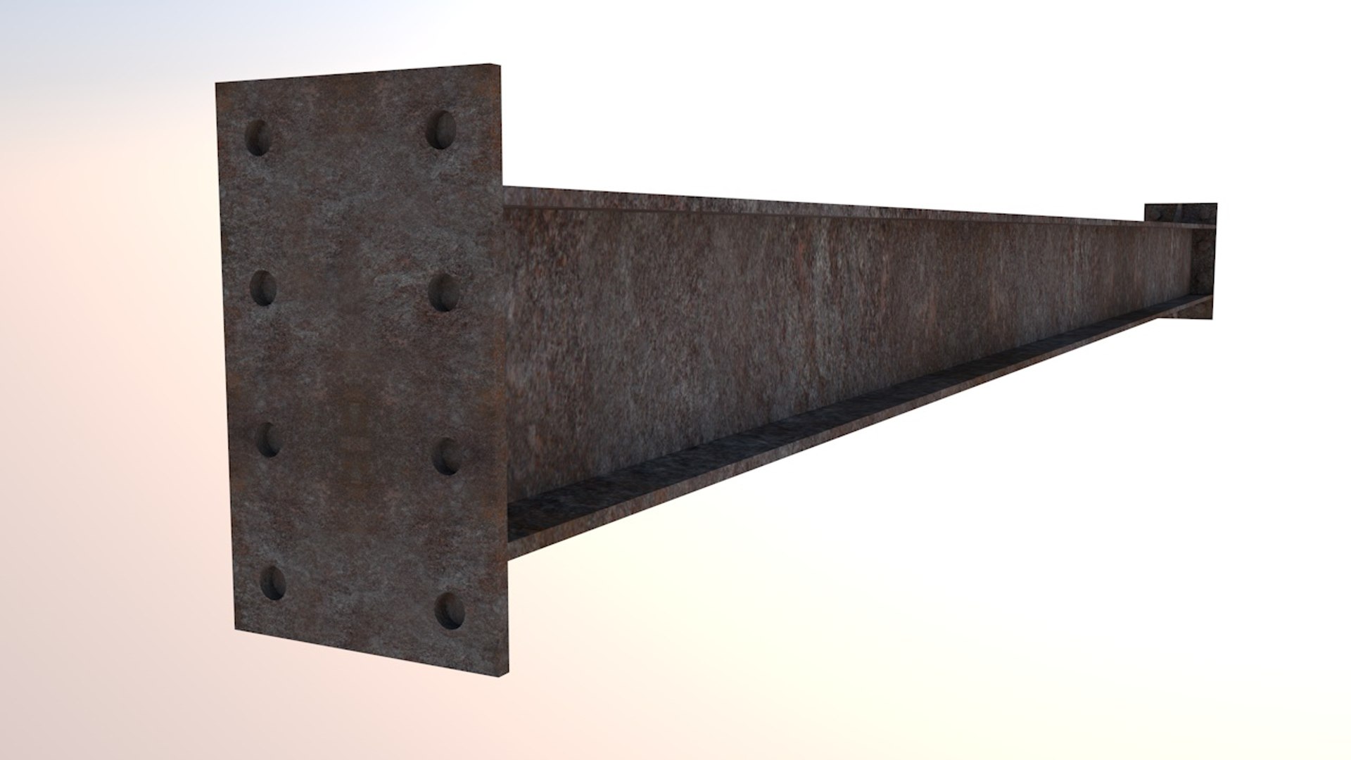 3D Metal Beam - TurboSquid 1248930