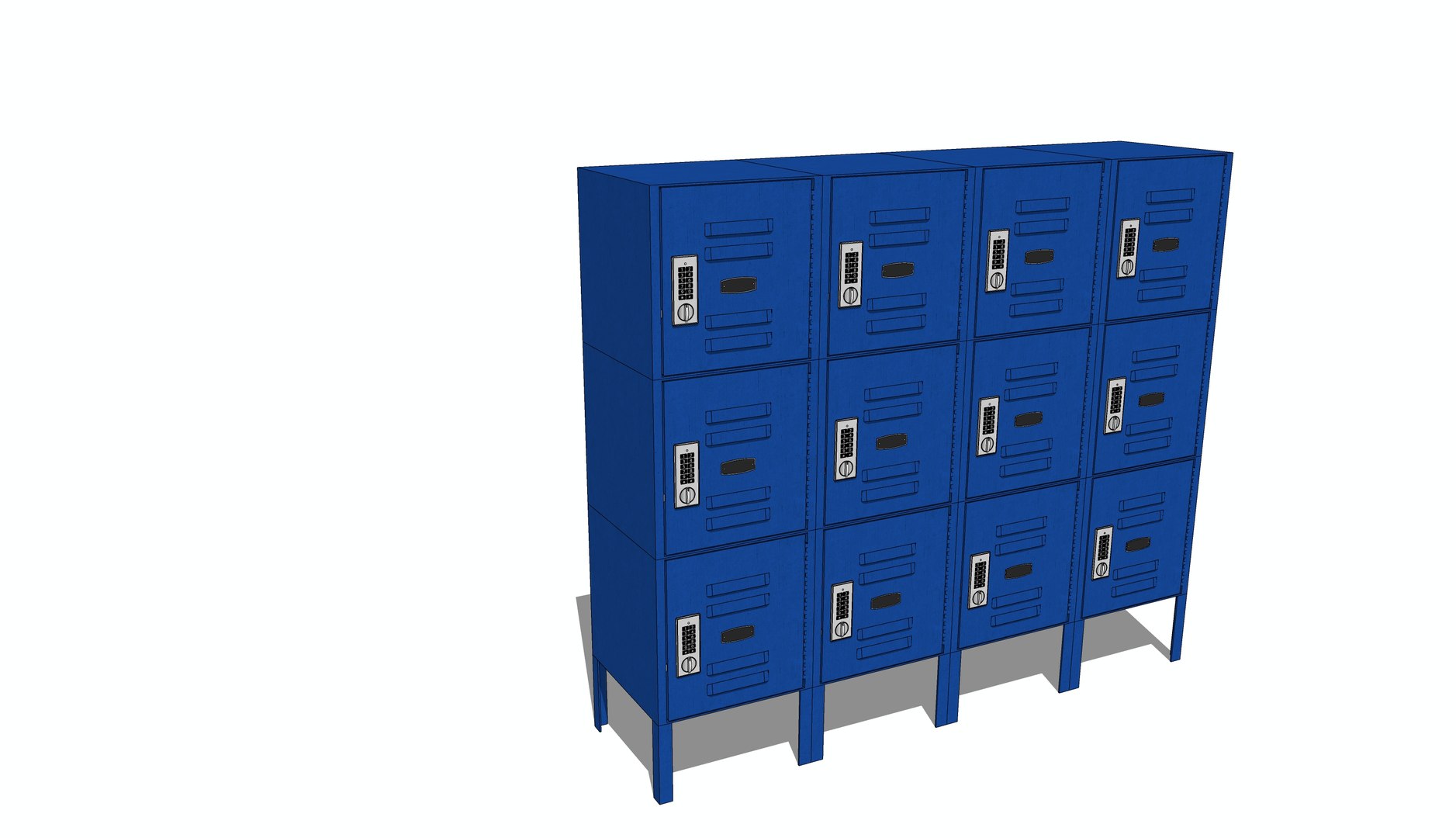 3D Cube Gym Lockers Model - TurboSquid 2160762