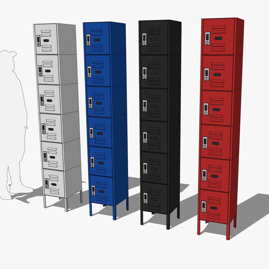 3D Cube Gym Lockers Model - TurboSquid 2160762