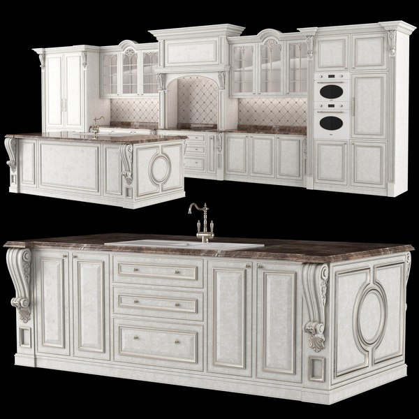 Classical kitchen 2 model - TurboSquid 1920757