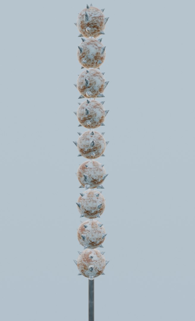 Spike Hammer Wepon Rigged 3D Model - TurboSquid 2320701