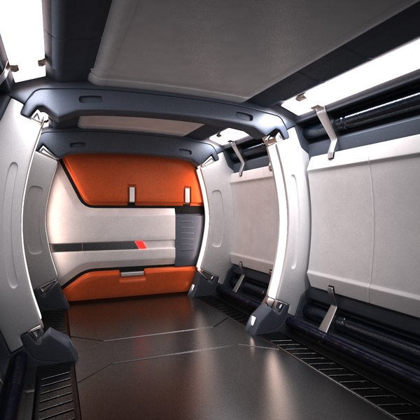 max sci fi futuristic spaceship