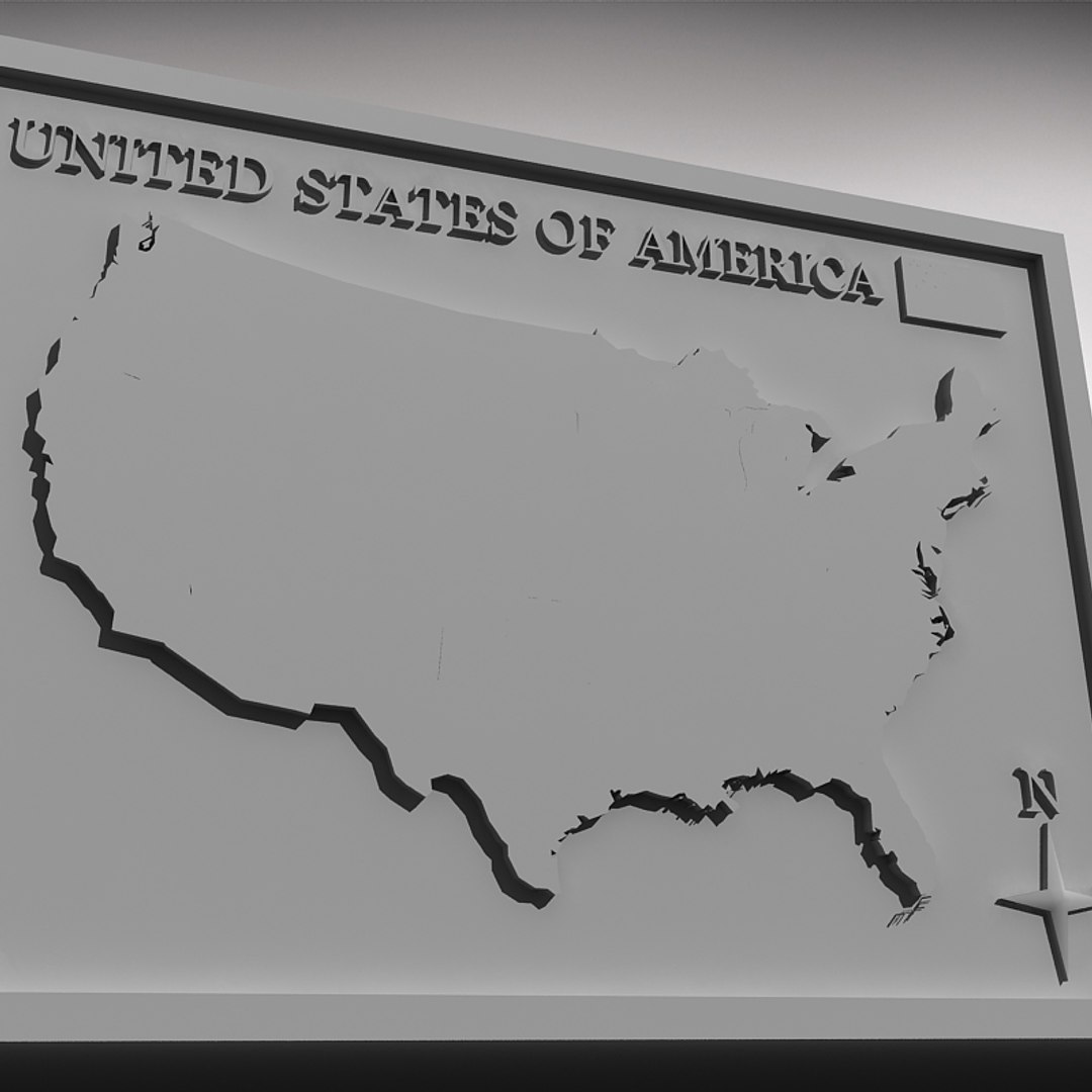 3d Model Geopolitical America Globe