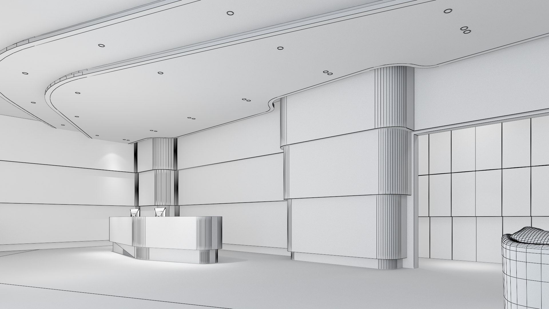 Lobby Reception 12 3D Model - TurboSquid 2231871