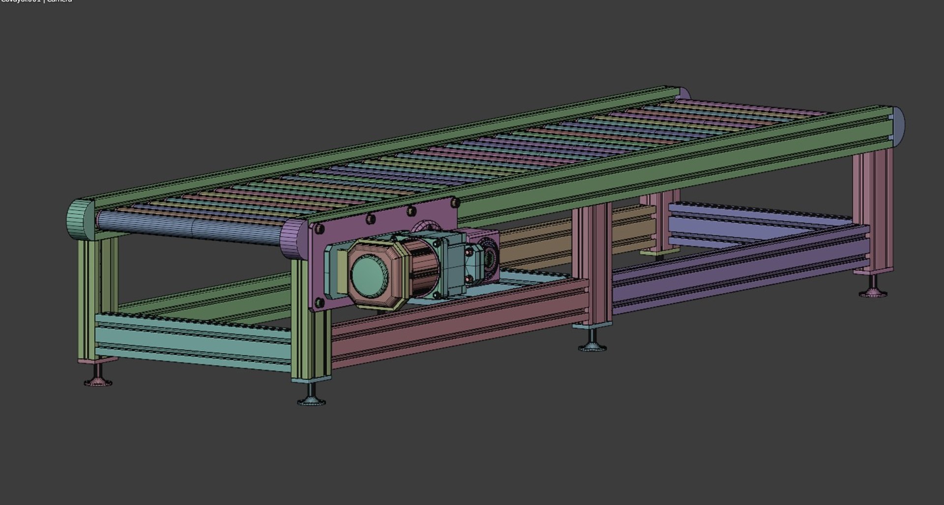 Roller Conveyor 3D Model - TurboSquid 1685049