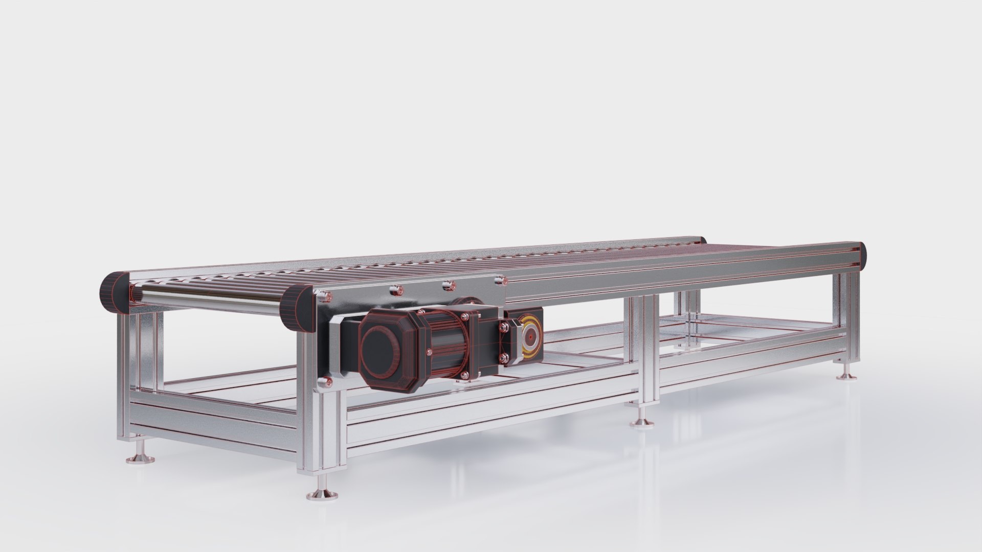 Roller Conveyor 3D Model - TurboSquid 1685049
