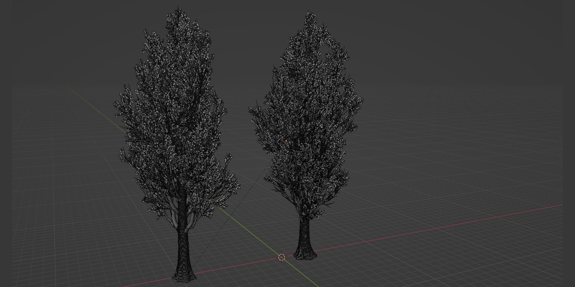 3D Poplar populus trees vol 116-Blender - TurboSquid 2141260