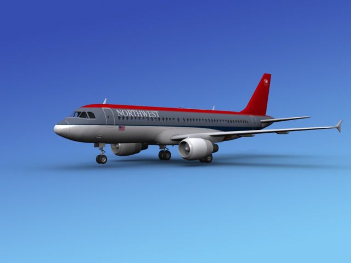 airline airbus 3d model