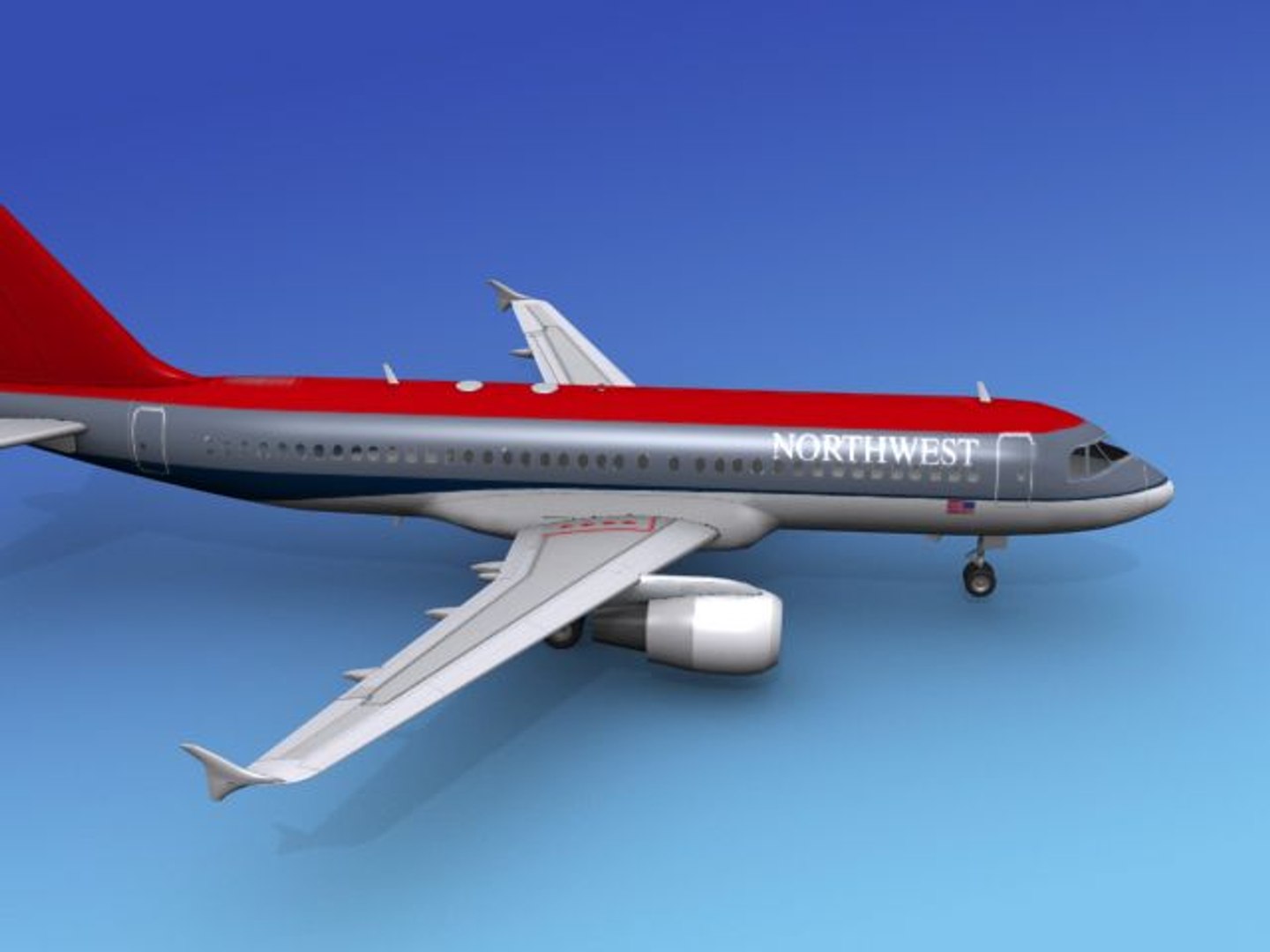 airline airbus 3d model