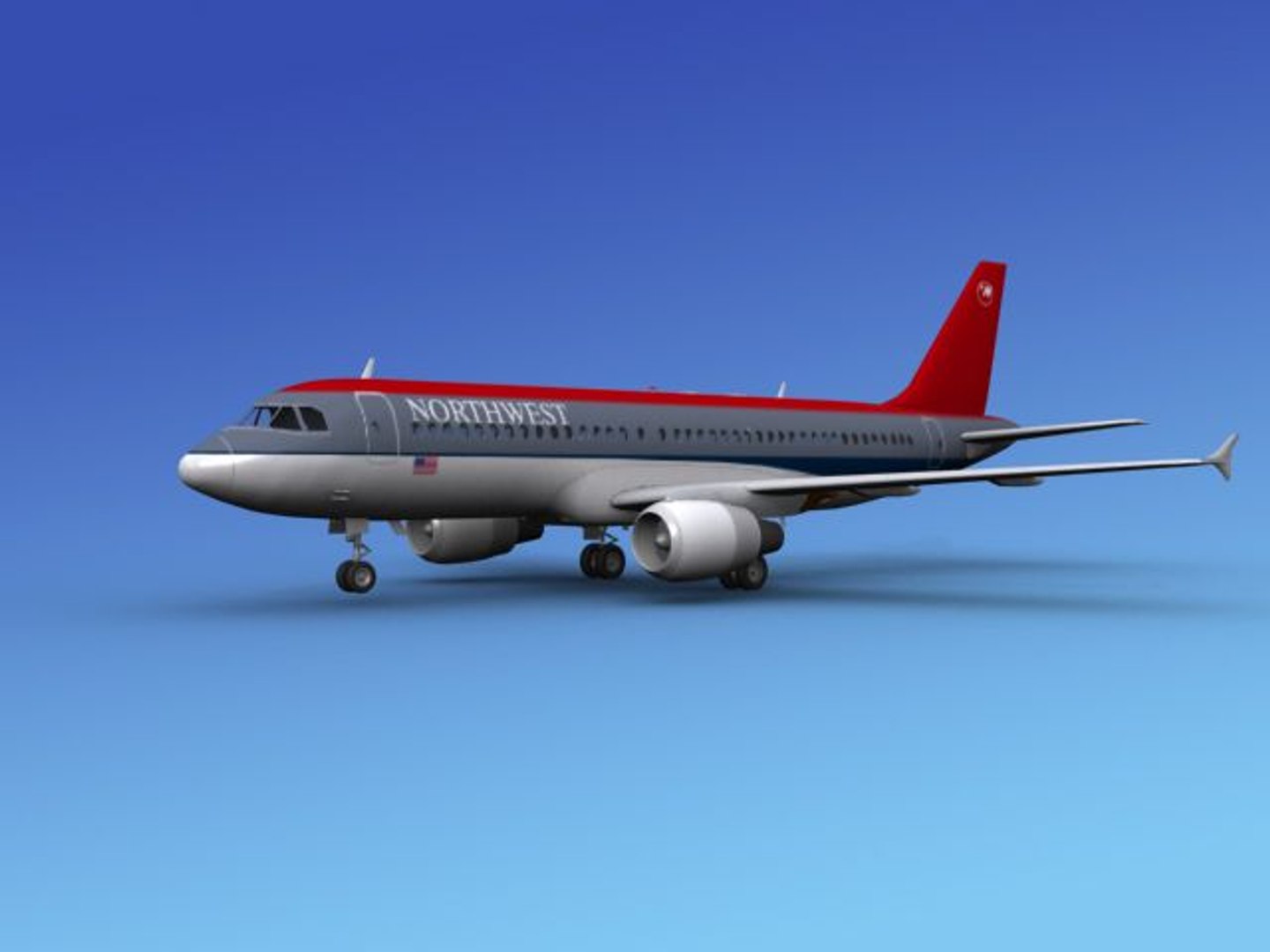 airline airbus 3d model