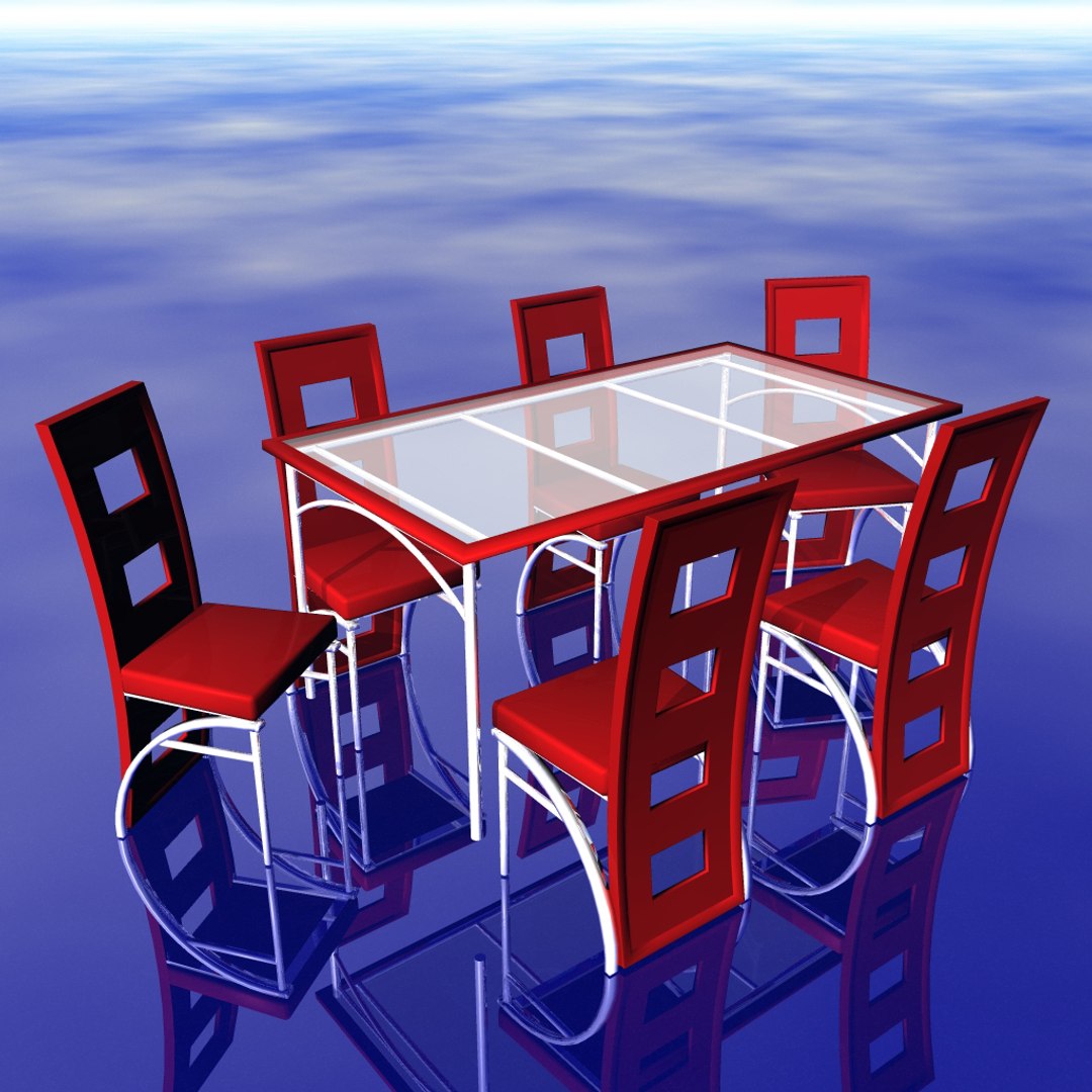 Sci-fi Furniture Tables Chairs Obj