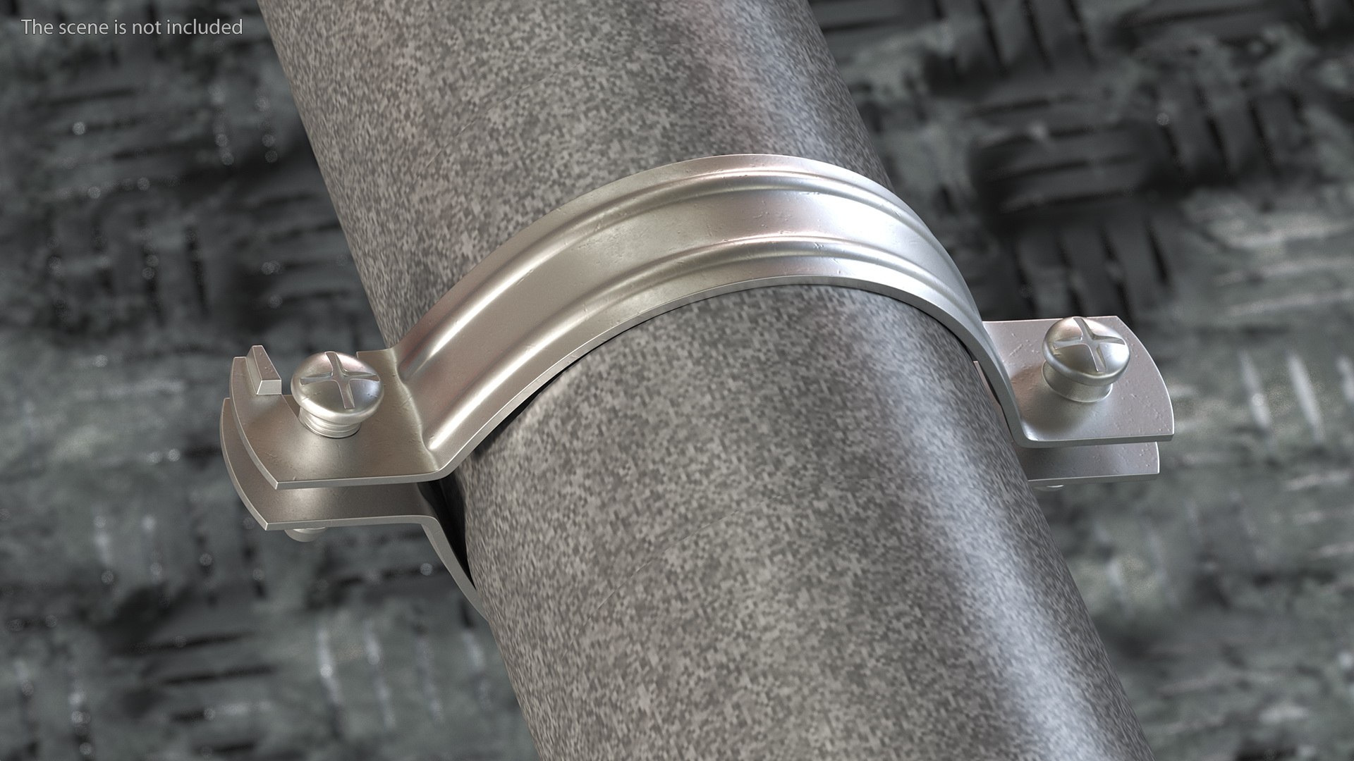 Stainless Steel Pipe Clamp 3D model - TurboSquid 1785454