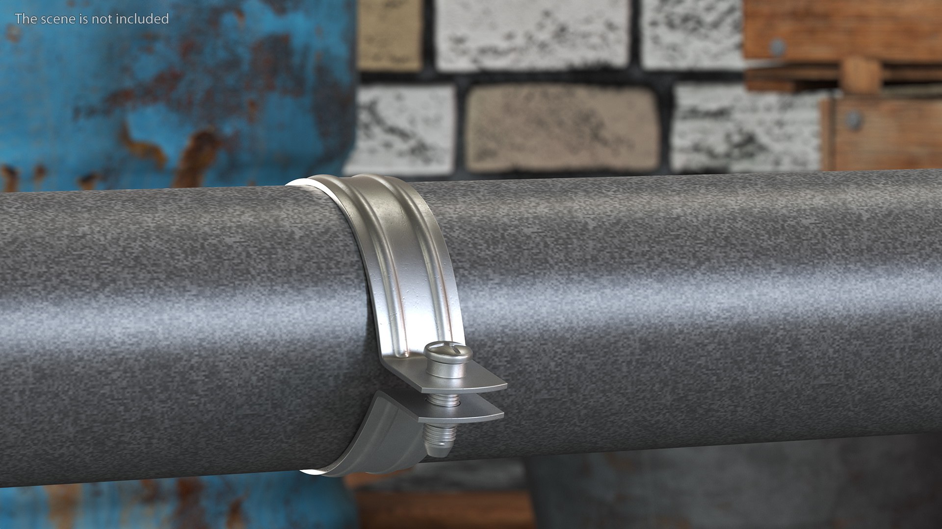 Stainless Steel Pipe Clamp 3D model - TurboSquid 1785454