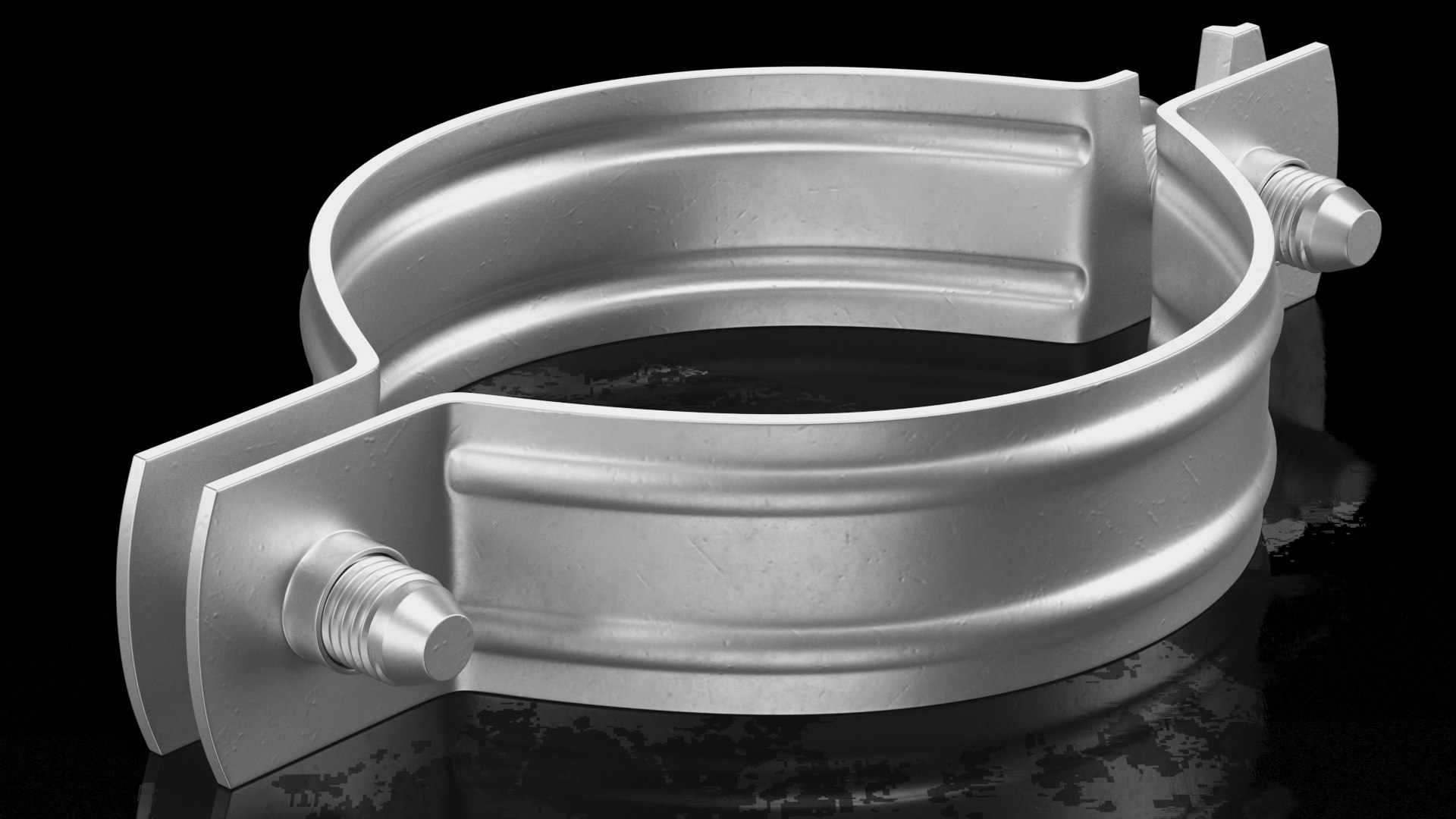 Stainless Steel Pipe Clamp 3D model - TurboSquid 1785454