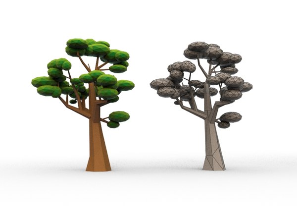 tree 10 animation cartoon 3d model