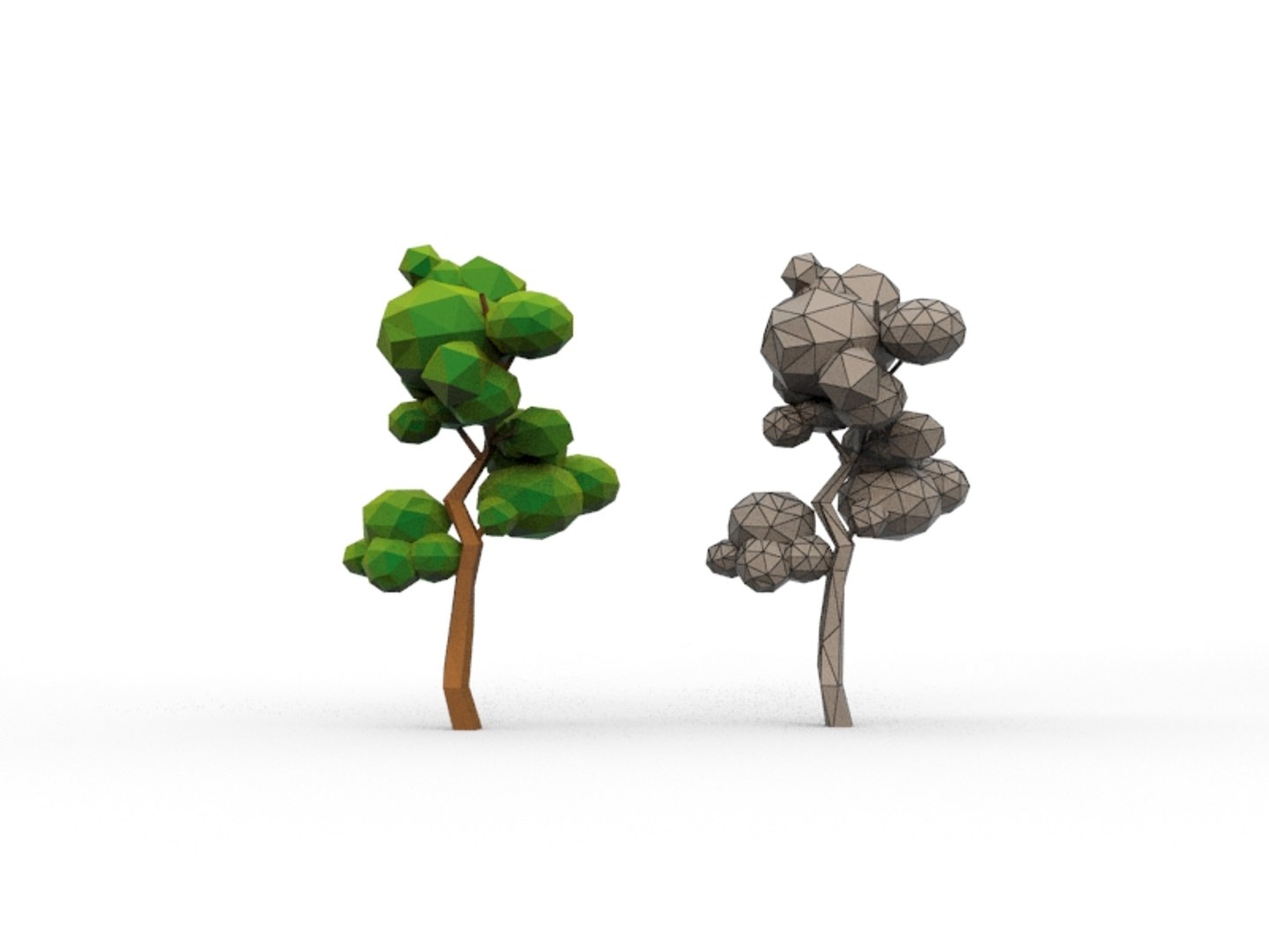 Tree 10 Animation Cartoon 3d Model