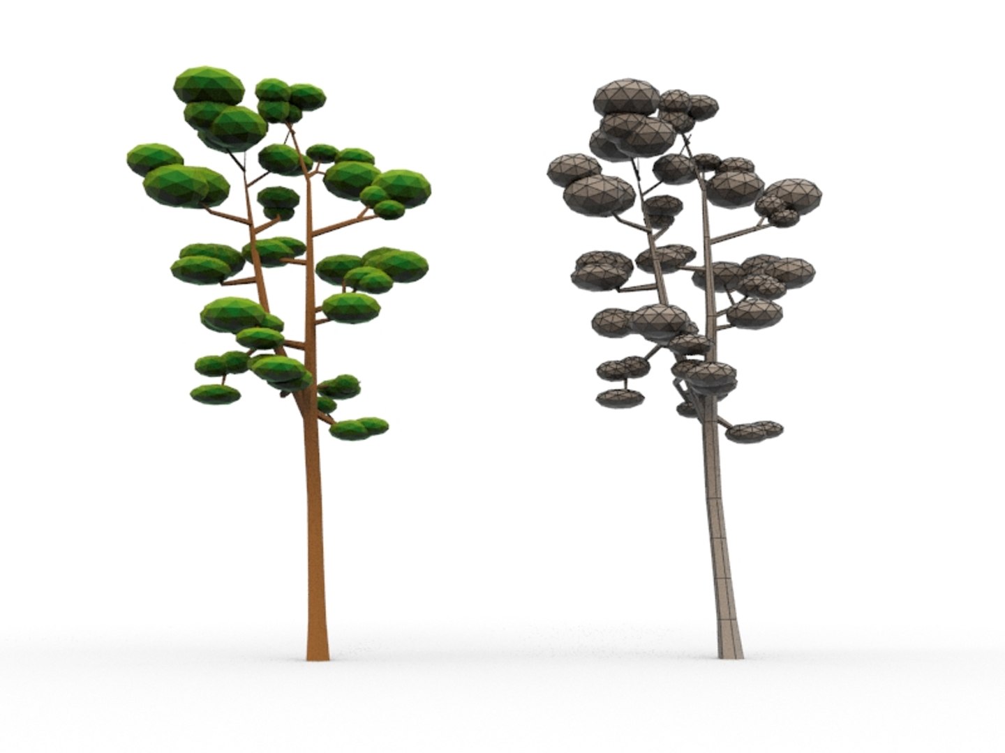 Tree 10 Animation Cartoon 3d Model