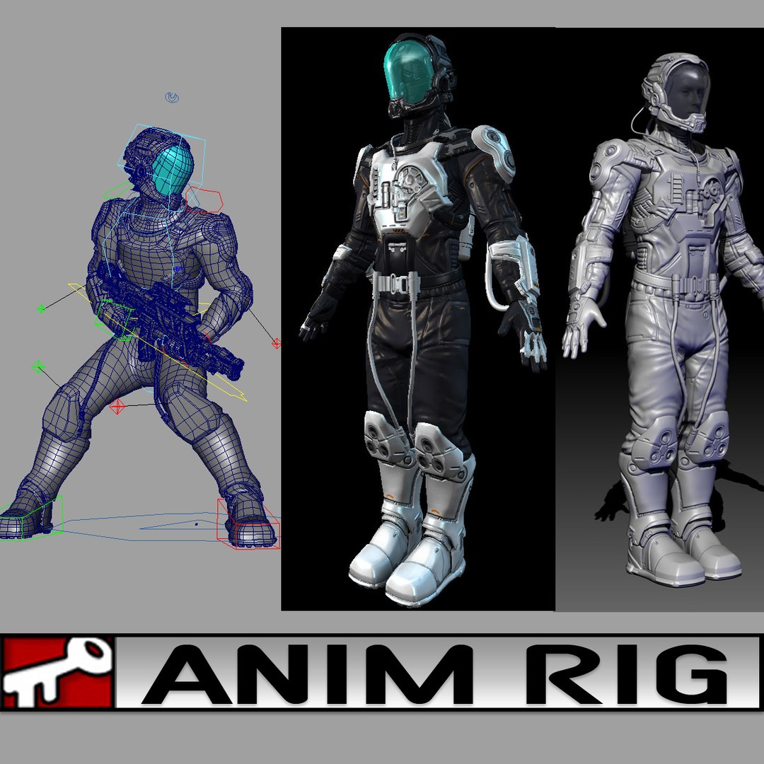 Suit Rigged Animation Ma