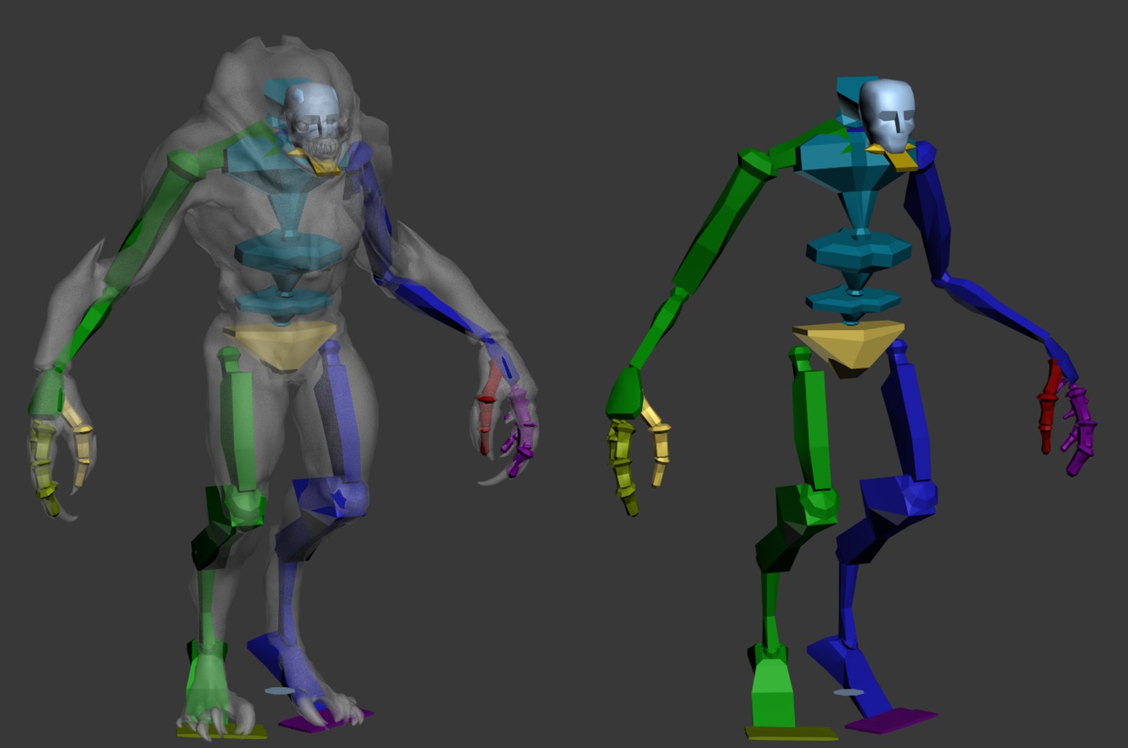 Crab Humanoid Creature 3D Model - TurboSquid 1971385