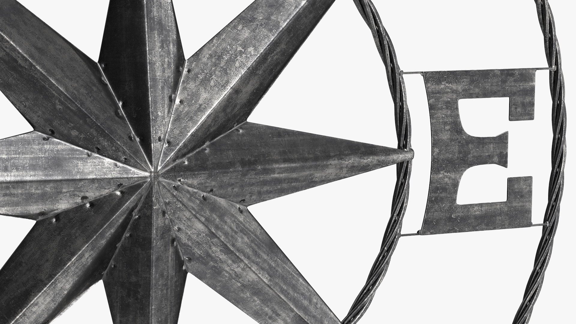 3D model Classical Compass Rose Steel - TurboSquid 1832619