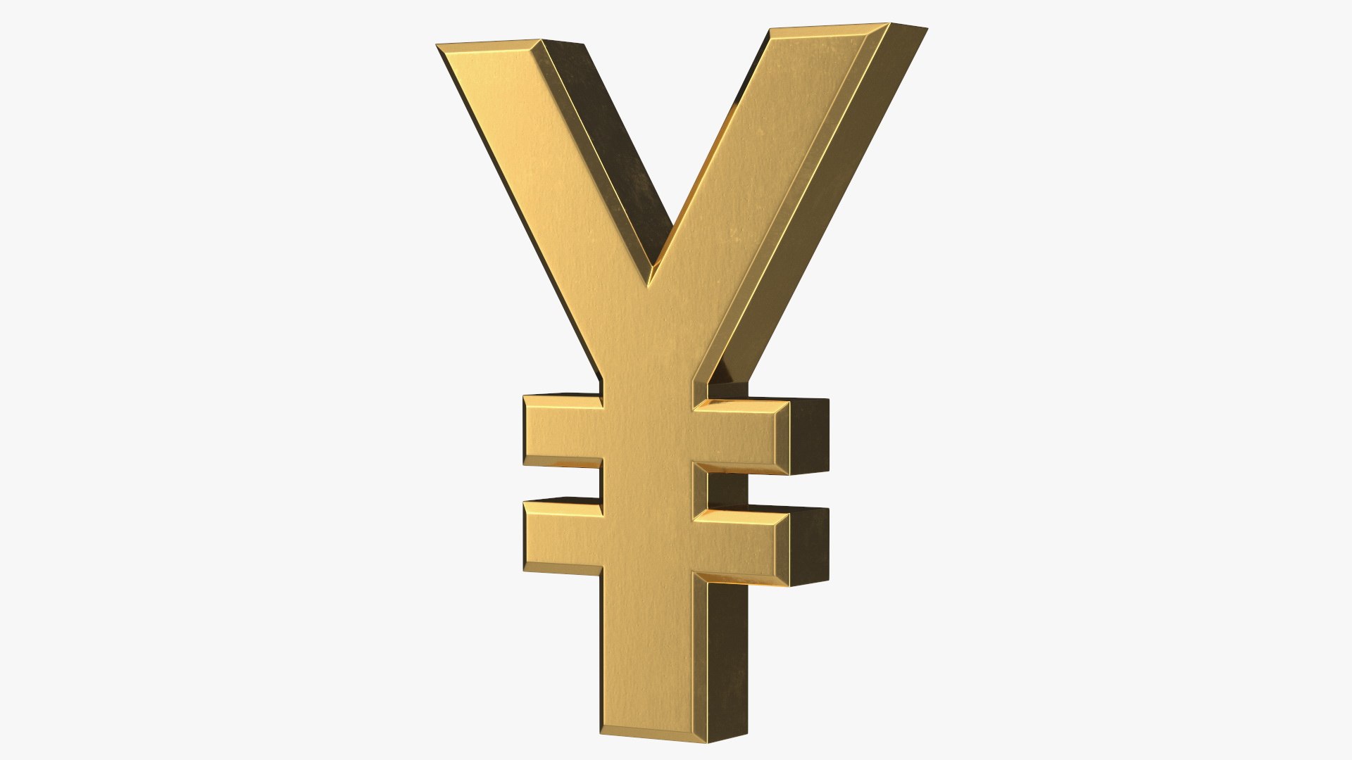3D japanese yen currency symbol - TurboSquid 1686394