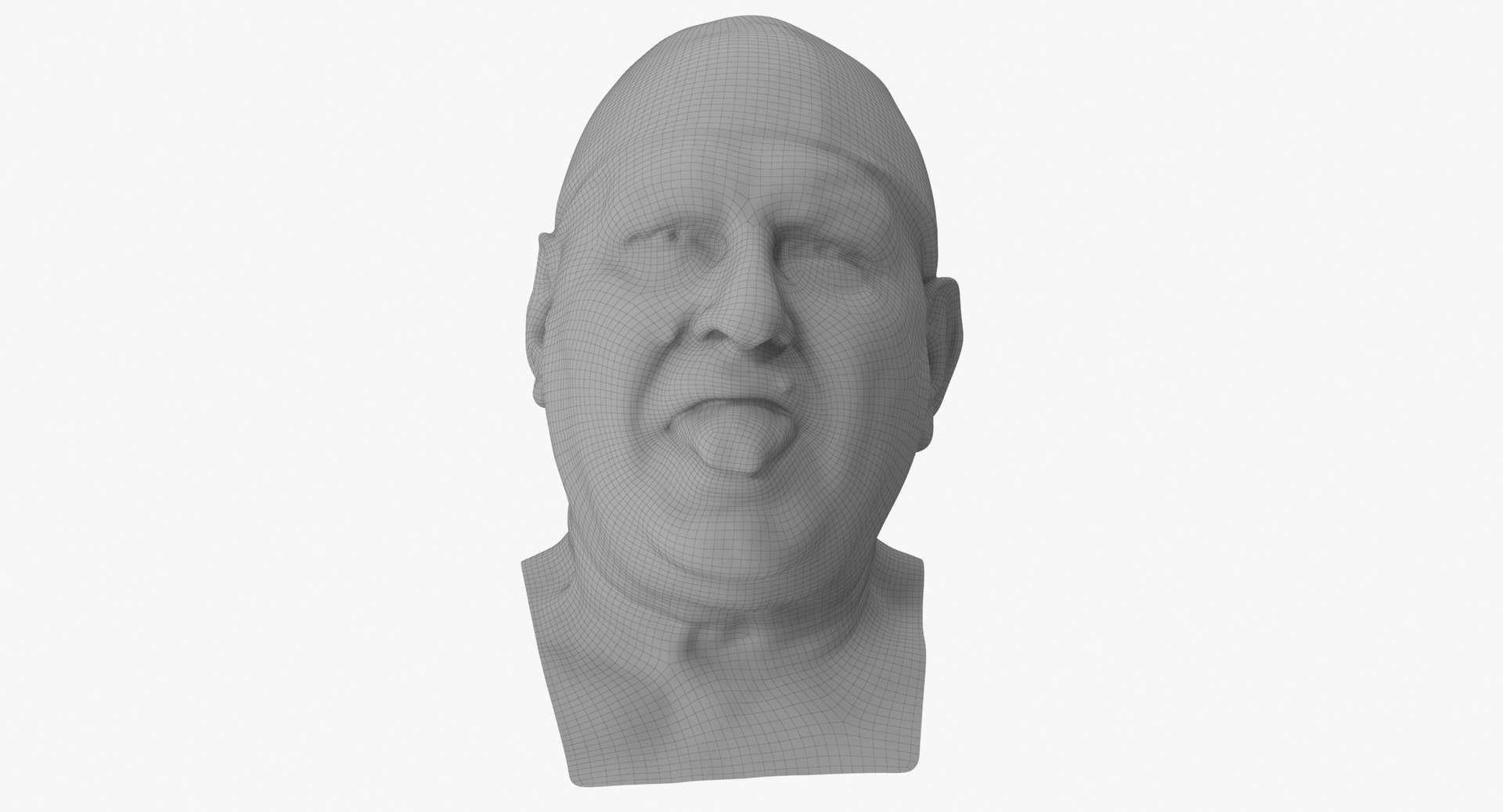 3D Homer Human Head Tongue Show Down AU19 Clean Scan - TurboSquid 1740176