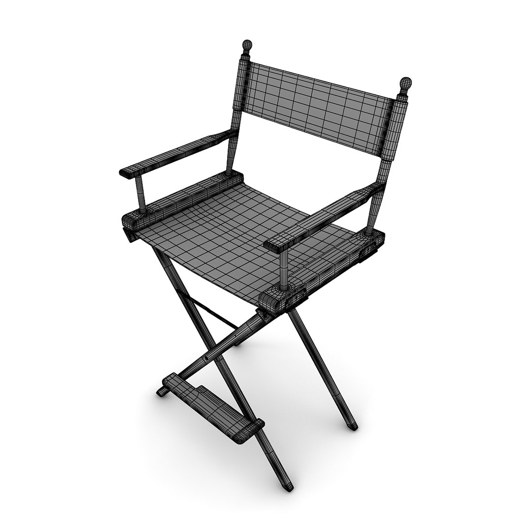 3d directors chair model
