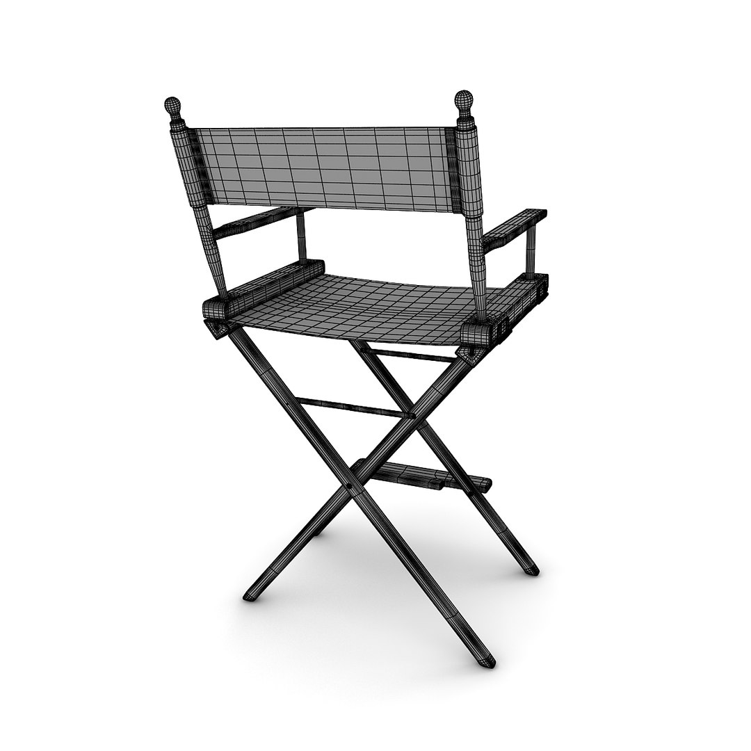 3d directors chair model