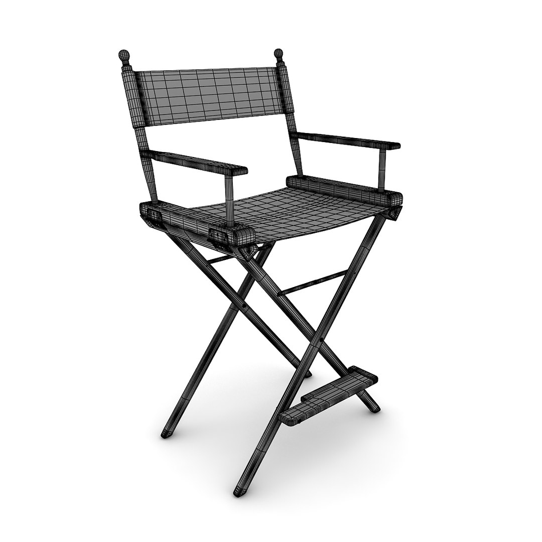 3d directors chair model