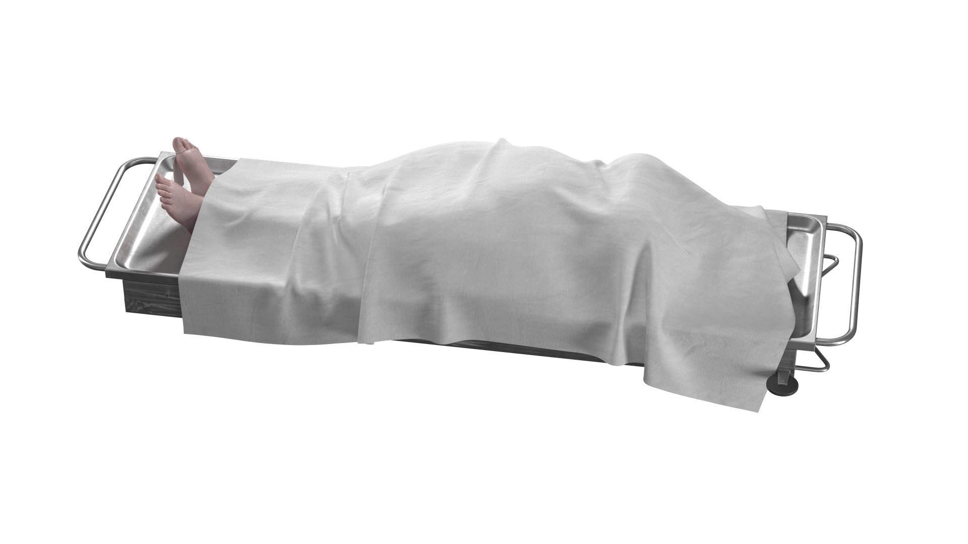 3D Model Realistic Dead Body Covered - TurboSquid 1447539