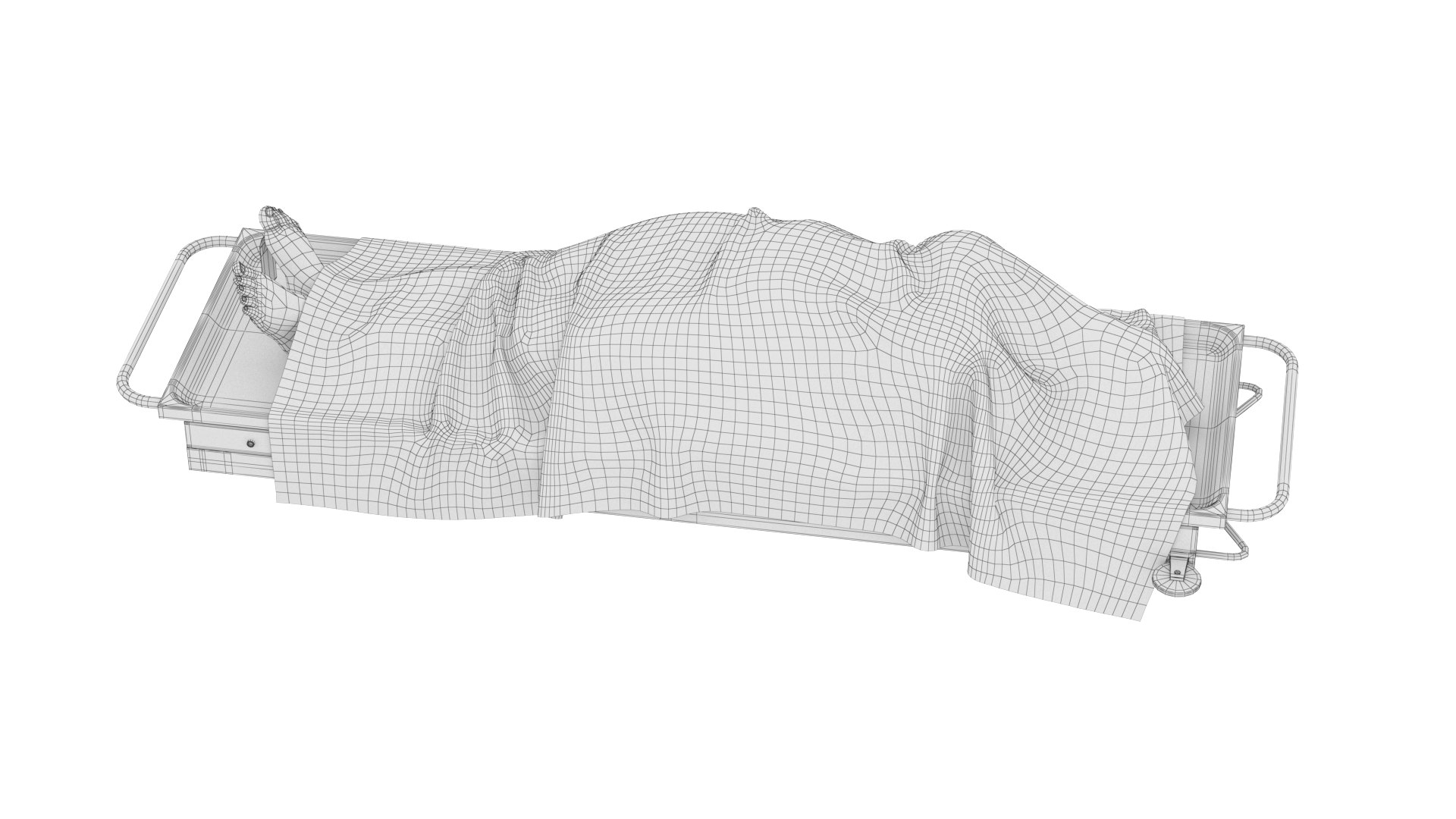 3D Model Realistic Dead Body Covered - TurboSquid 1447539