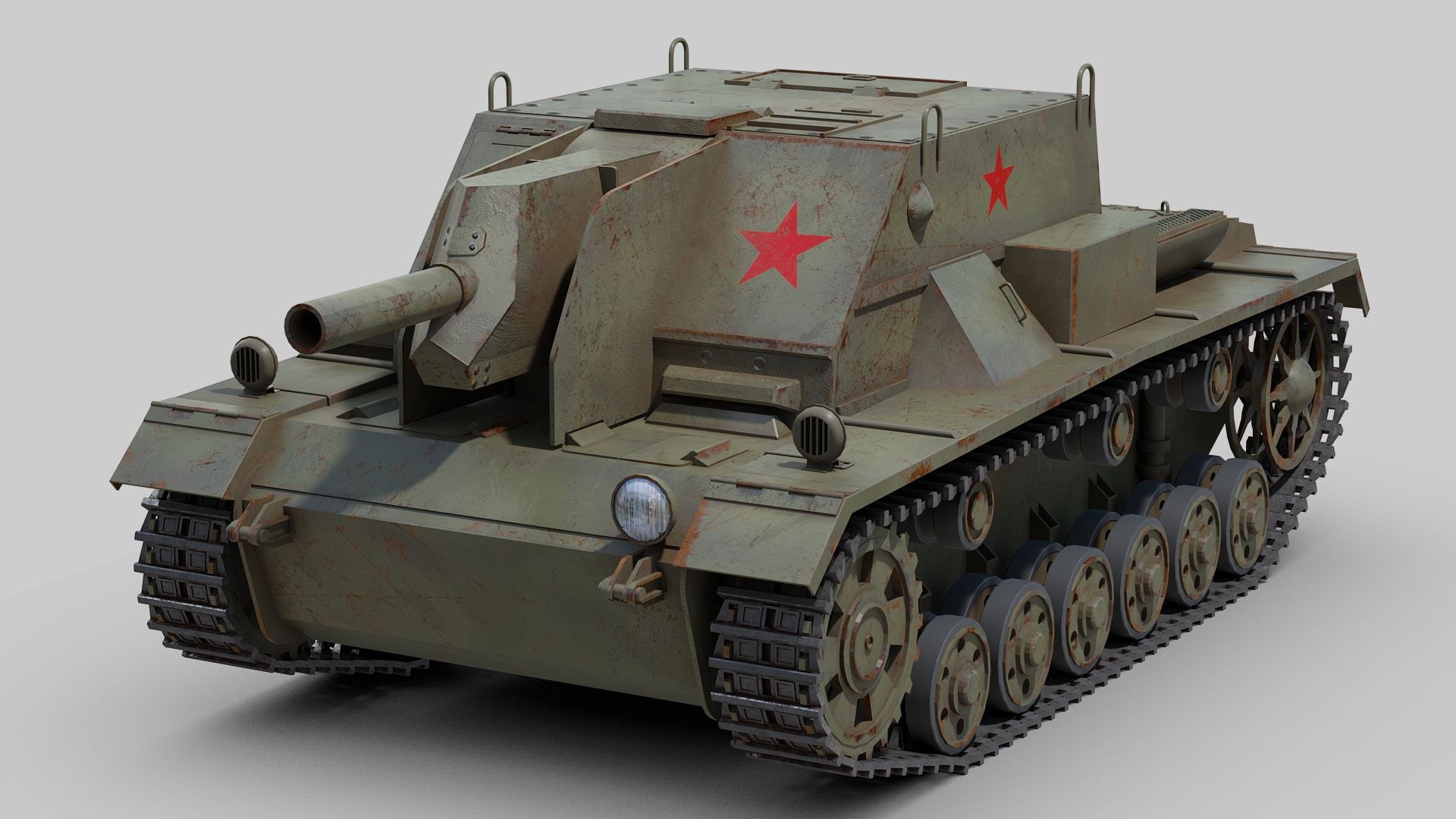 SG 122 Assault Gun 3D Model - TurboSquid 2014550