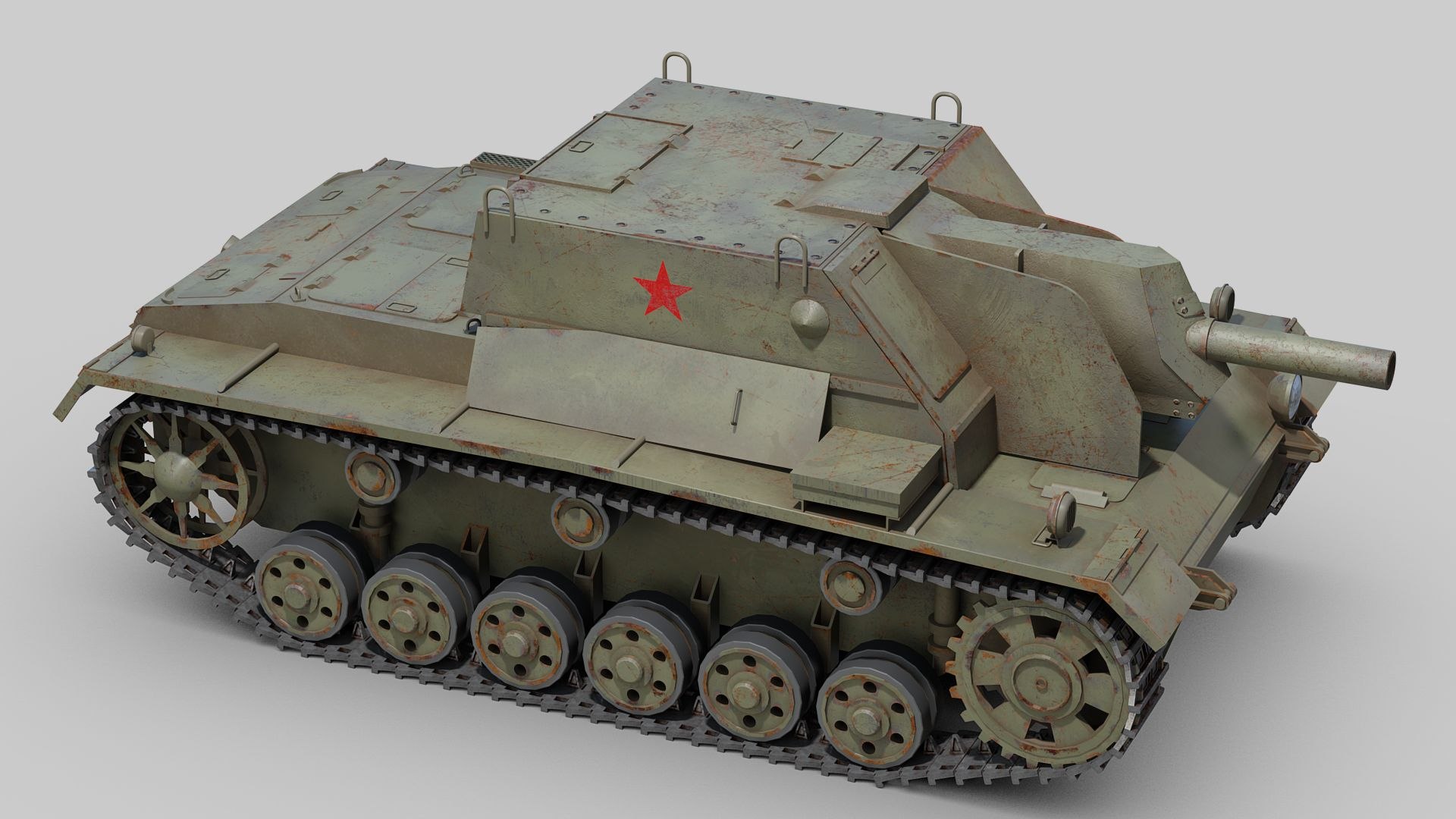 SG 122 Assault Gun 3D Model - TurboSquid 2014550