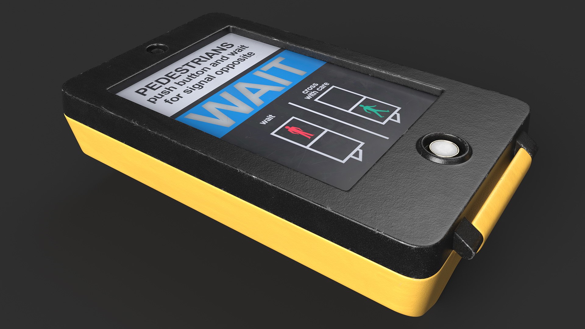 London Pedestrian Crosswalk Button Off 3D - TurboSquid 2045385