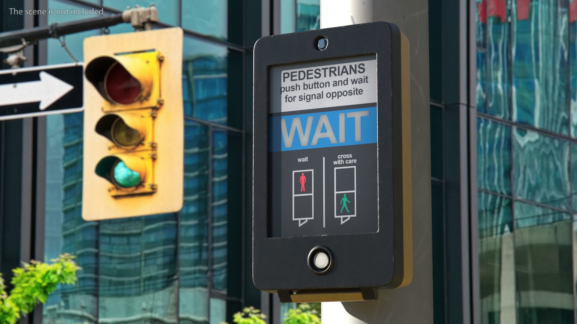 London Pedestrian Crosswalk Button Off 3D - TurboSquid 2045385