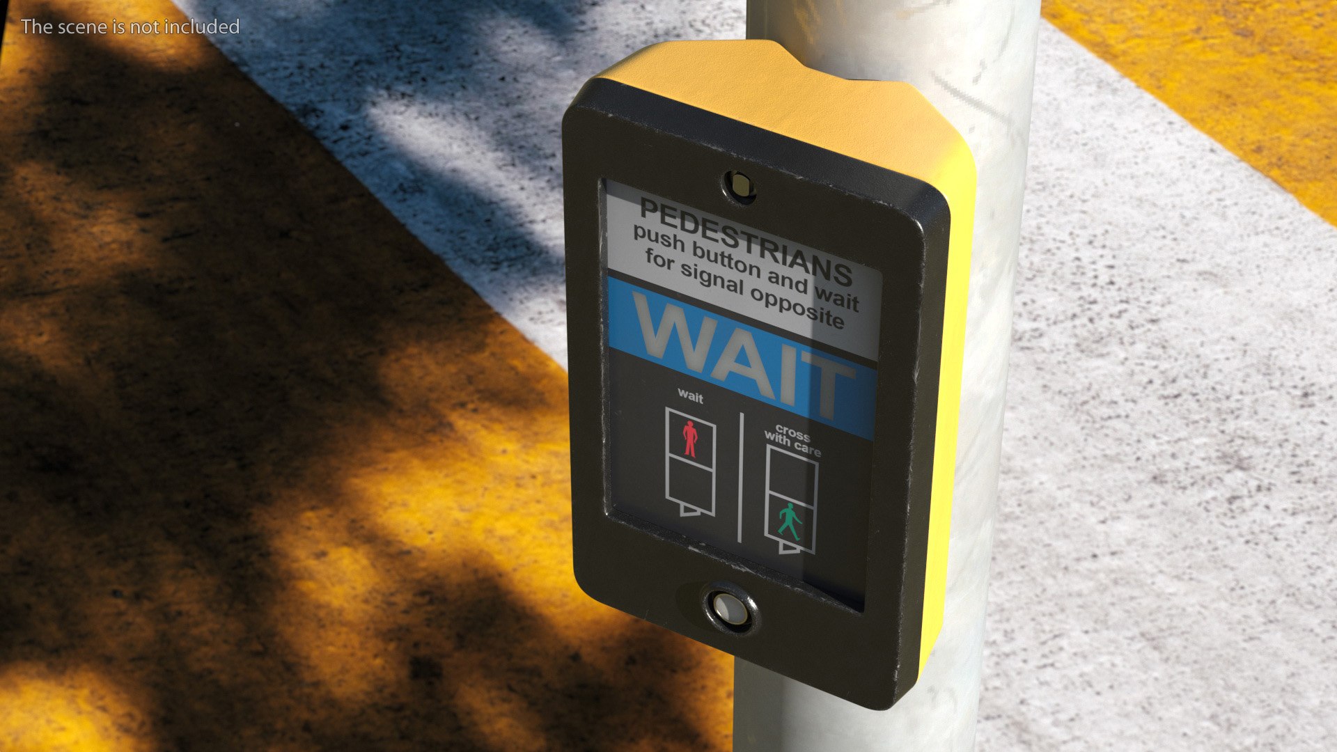 London Pedestrian Crosswalk Button Off 3D - TurboSquid 2045385