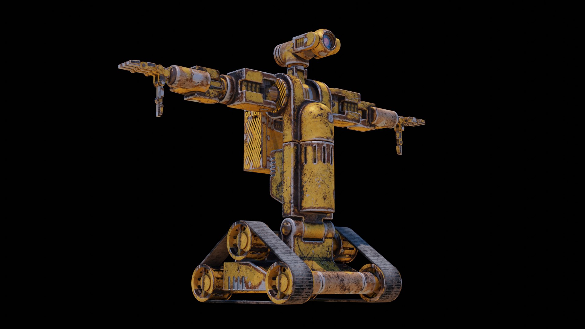 Rusty Robot Model - TurboSquid 2243487