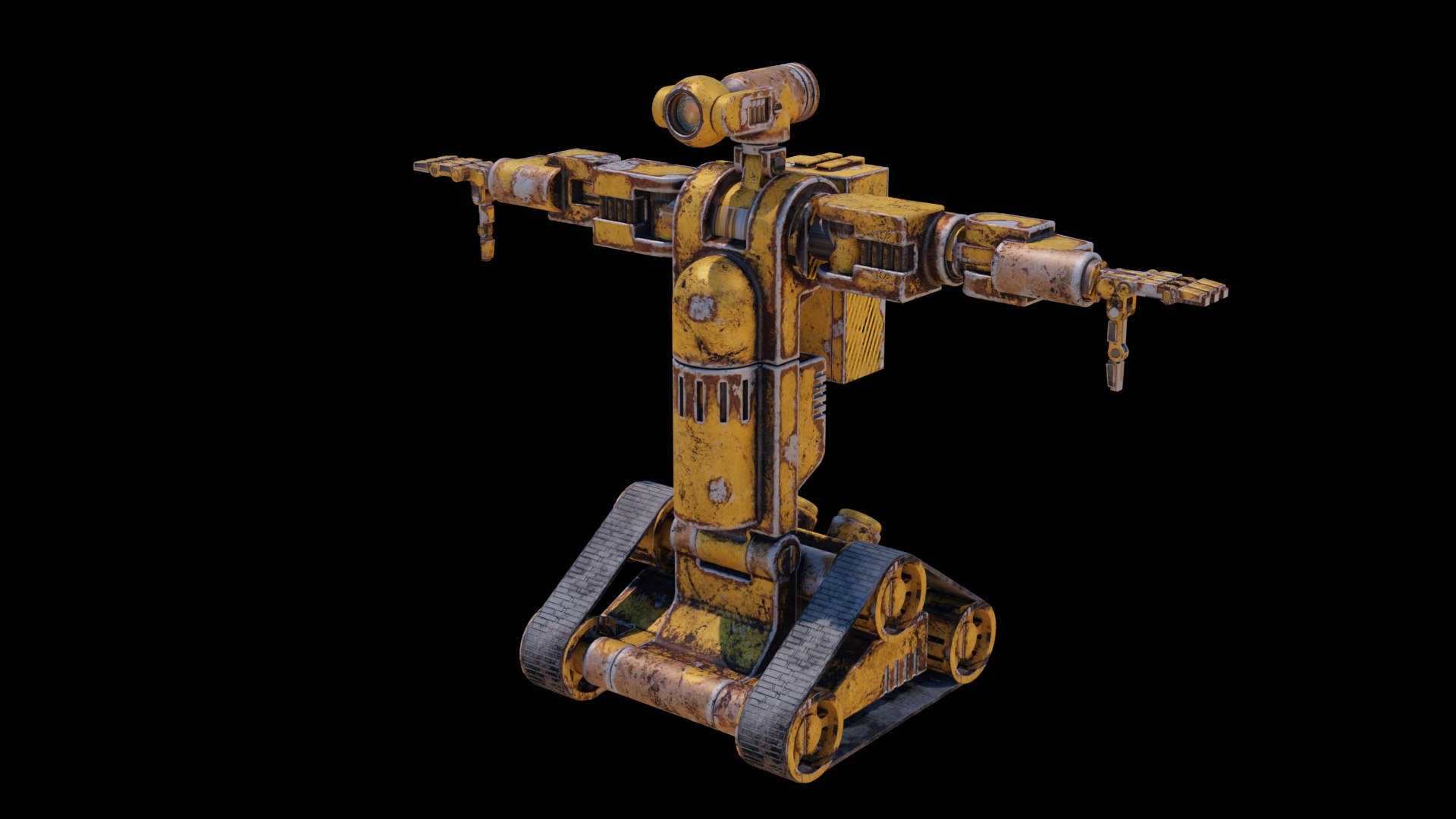 Rusty Robot Model - TurboSquid 2243487
