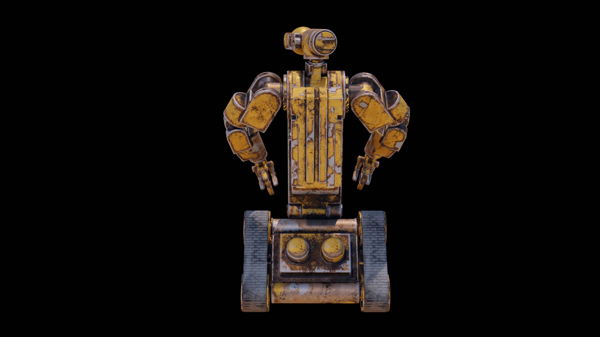 Rusty Robot Model - TurboSquid 2243487