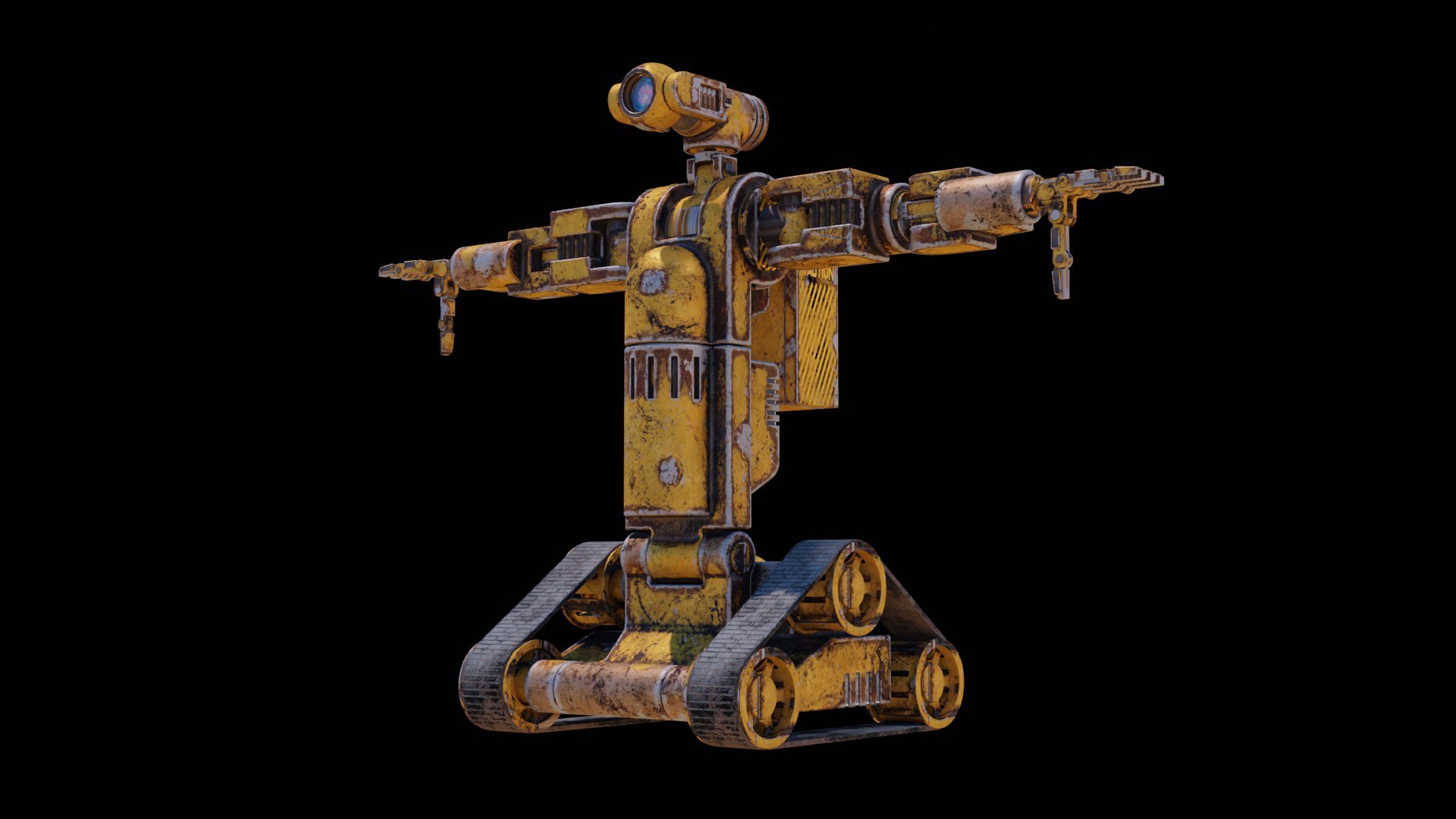 Rusty Robot Model - TurboSquid 2243487
