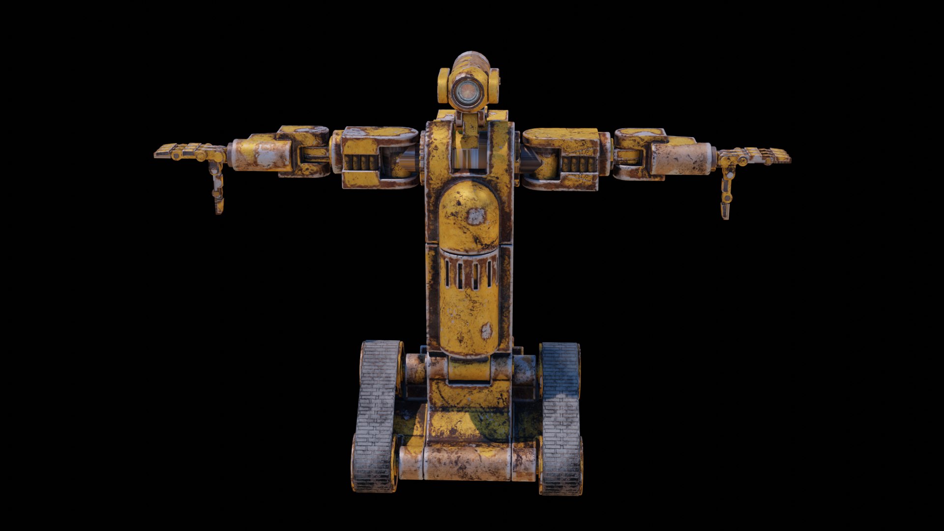 Rusty Robot Model - TurboSquid 2243487