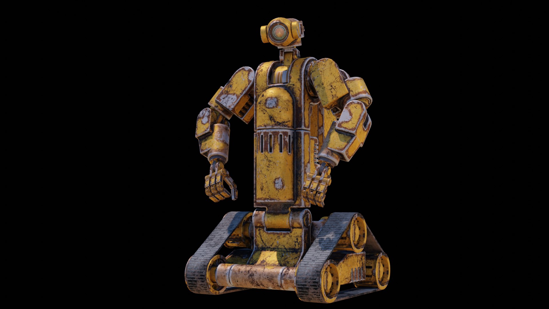 Rusty Robot Model - TurboSquid 2243487