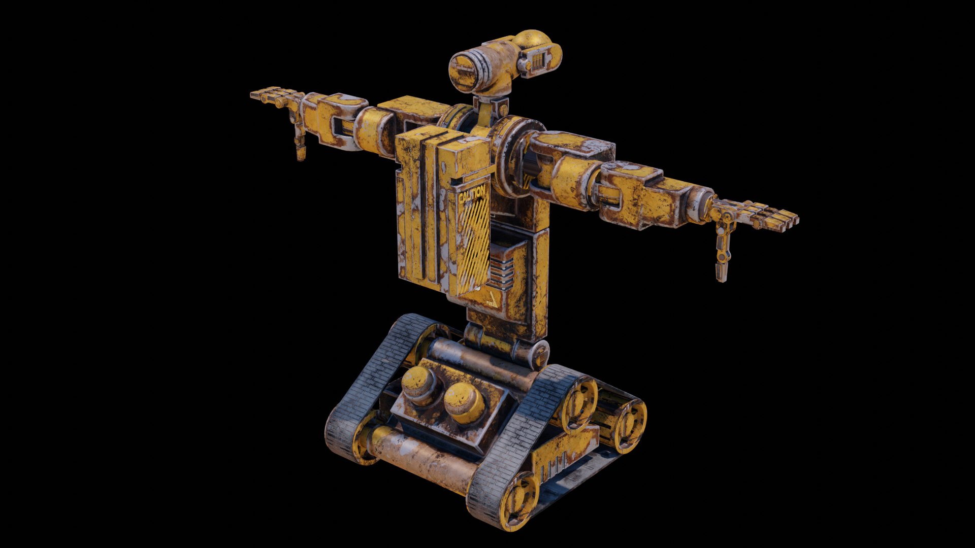 Rusty Robot Model - TurboSquid 2243487