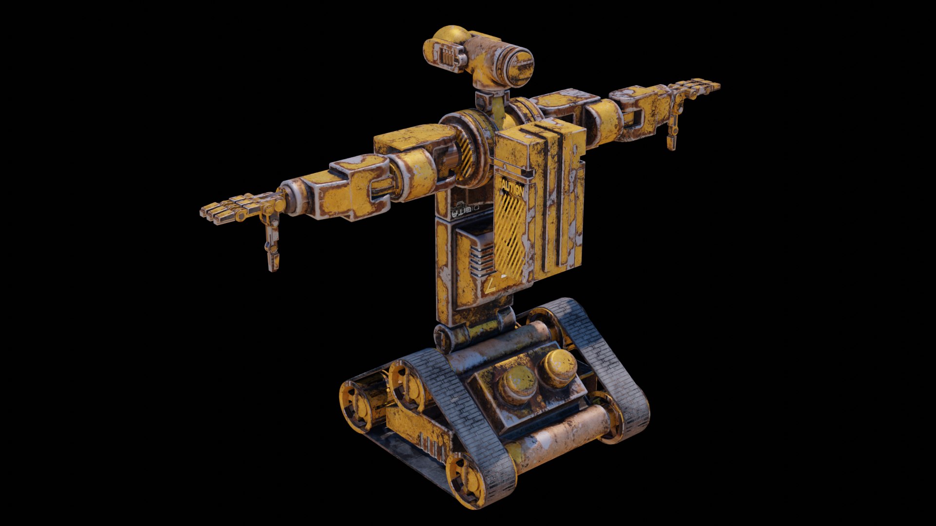 Rusty Robot Model - TurboSquid 2243487